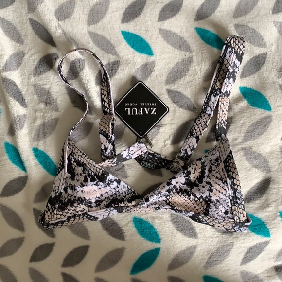 Zaful | Swim | Snake Print Zaful Bikini Top | Poshmark